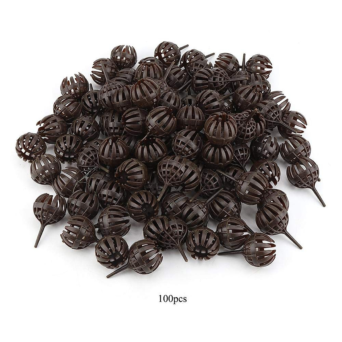 100pcs/ Set Fertilizer Cover Box Basket ABS Material Reusable Portable Safe for Bonsai Plant Flower Orchid Small Plant (Big)