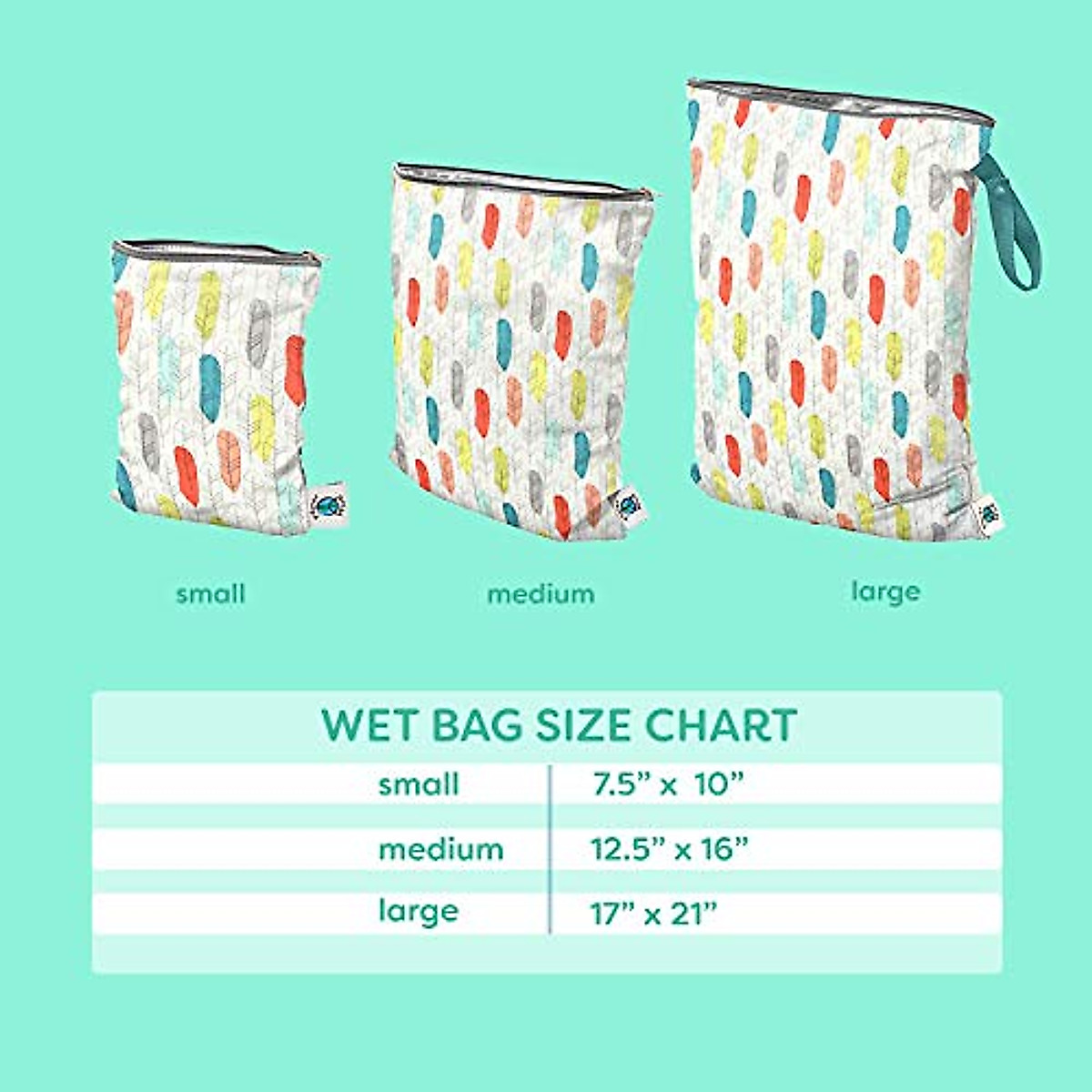 Planet Wise Small Wet Bag - Oasis