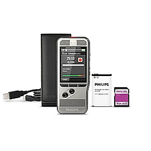 Pocket Memo 6000 Digital Recorder, Push Button, 2GB, Silver