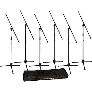 Ultimate Support JS-MCFB6PK JamStands Series 6-Pack Tripod Mic Stand Bundle