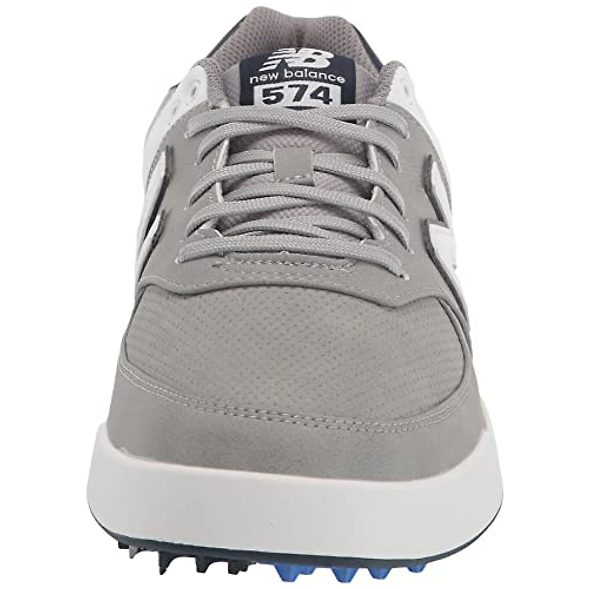 New Balance Men's 574 Greens Golf Shoe, Grey/White, 11