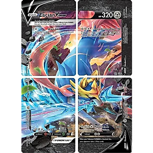 Zacian V-Union - 4 Card Set - SWSH163 - SWSH164 - SWSH165 - SWS166 - Pokemon Black Star Promo Set