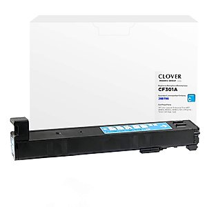 Clover Remanufactured Toner Cartridge Replacement for HP CF301A (HP 827A) | Cyan