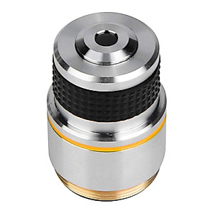 Achromatic Microscope Objective, 10X Achromatic Objective Lens, 160/0.17 Biological Microscope Achromatic Objectives Lens, for Biological Microscope
