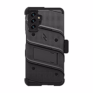 ZIZO Bolt Bundle for Galaxy A13 5G Case with Screen Protector Kickstand Holster Lanyard - Black