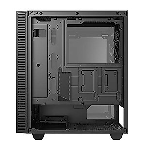 HDYD ATX Case,Mid-Tower PC Gaming Case ATX/M-ATX/ITX - Front I/O USB 3.0 Port - Tempered Glass Side Panel - 6 Fan Position - Support 200mm Fan Installation
