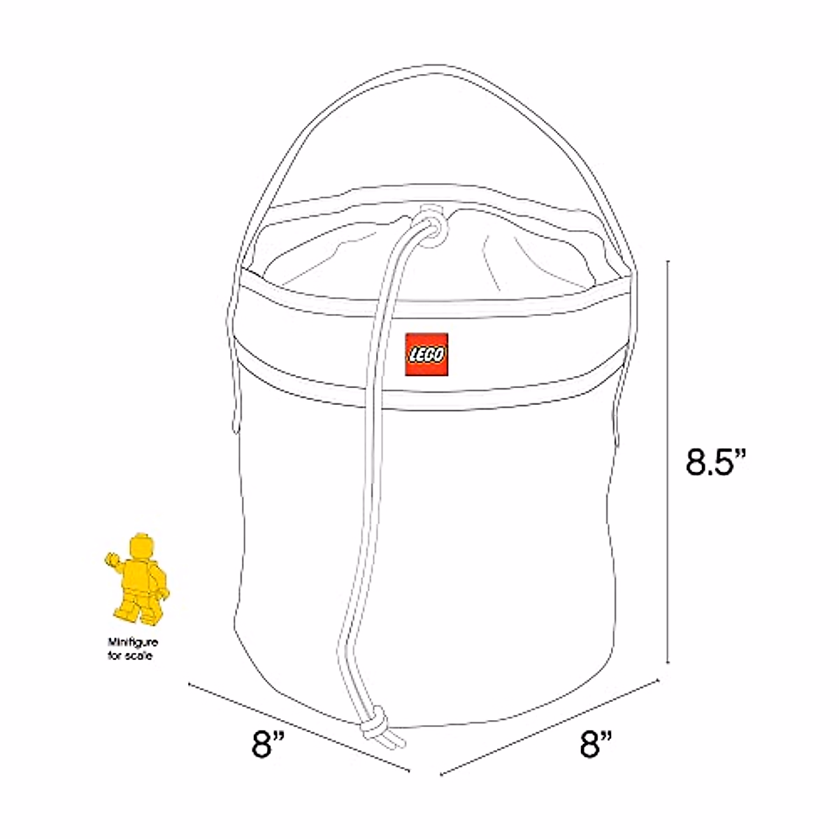 LEGO Storage Cinch Bucket - Red