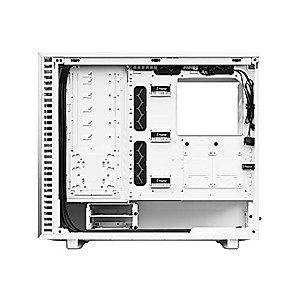 Fractal Design Define 7 White Brushed Aluminum/Steel E-ATX Silent Modular Tempered Glass Window Mid Tower Computer Case