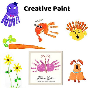 Finger Paint for Toddlers Non-Toxic Washable, 6 Bright Colors Painting for Kids DIY Crafts Painting, School Painting Supplies, Gifts for Kids (6 x 35ml)