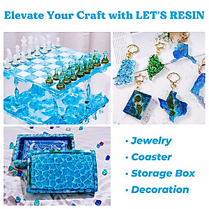 LET'S RESIN Epoxy Resin Kit,1 Gallon Bubble Free & Crystal Clear Epoxy Resin, Table Top Epoxy Resin for Coating, Casting, DIY, Bar Top, River Tables, Resin Art, Wood