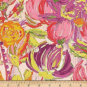 Art Gallery Fabrics Art Gallery Sage Painted Desert Morning Fabric, Pink