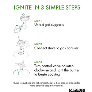Optimus Crux 8019260 Camping/Hiking Camp Stove