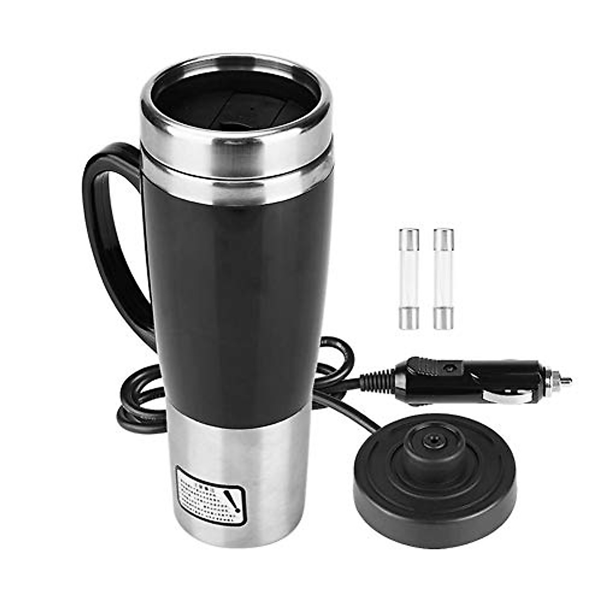 450ml Stainless Steel Electric Car Cup Travel Heating Mug, Keenso Electric Kettles Boiling Car Coffee Mug Heater with Cigarette Lighter(12V) Other Electrical Appliances