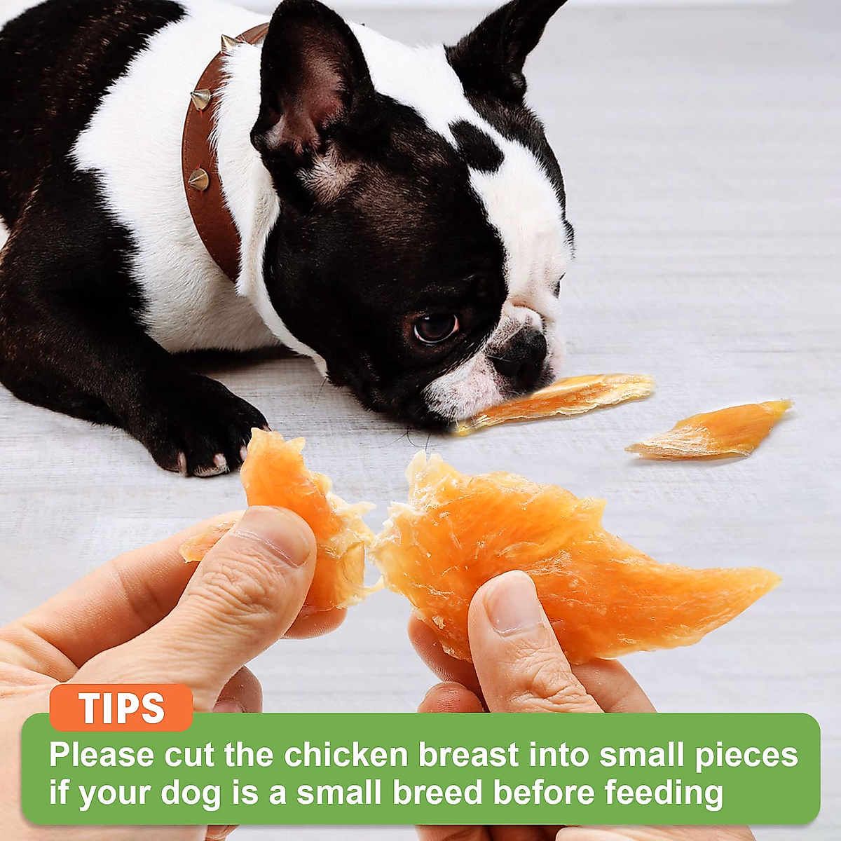 MON2SUN Chicken Jerky for Dogs Made with Real Chicken Breast Dog Snacks, High Protein & Grain Free Training Treats for Small Medium and Large Dogs (Chicken, 14.11 Ounce -Pack of 1)