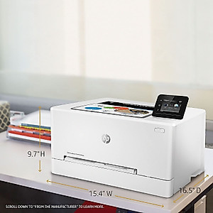 HP LaserJet Pro M254dw Wireless Color Laser Printer, Works with Alexa (T6B60A)