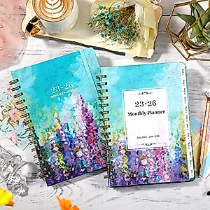 2023-2026 Monthly Planner/Calendar - 3 Year Monthly Planner 2023-2026, July 2023 - June 2026, 6.3" x 8.4", 36 Monthly Planner with Hardcover, Back Pocket with 30 Notes Pages & Tabs - Oil Painting
