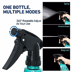 NAGRIS Empty Bottle 17Oz Plant Flower Watering Cans Manual Water Pot Household Garden Watering Tools Refillable Sprayer Atomizer