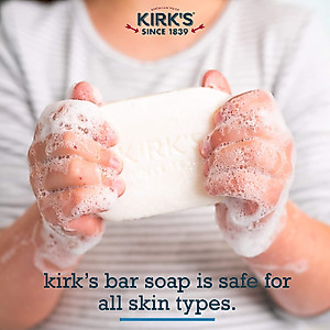 Natural Castile Bar Soap - Kirk's Castile Natural Coco Bar Soap 4oz - 5 Pack