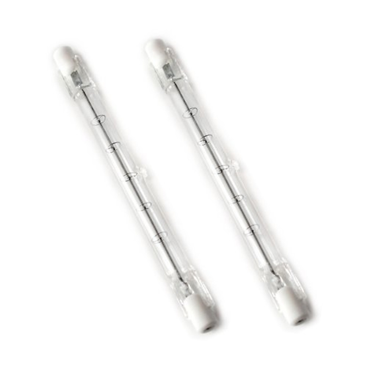 CTKcom 300 Watt 4.6 Inch T3 Halogen Bulbs (5 Pack) - J Type 118mm R7S Double Ended Halogen Bulbs Filament Flood Lights Quartz Tube Lamps 120V