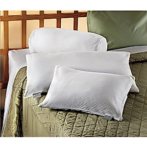 Bucky B661BWH 17x7.5" Travel Duo Bed Pillow Case - Bolster Pillowcase