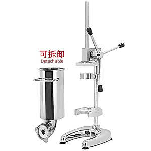 Commercial 3L Stainless Steel Spanish Churro Maker with 5 Nozzles and Manual Churro Filling Machine - Perfect for Home, Restaurant, and Bakery Use!