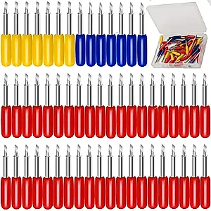 40 PCS Replacement Blades for Cricut Explore Air 2, Luxiv 3rd Party Accessory Replacement Cutting Blades, 20P 45° Blade for Cricut, 10P 30°Replacement Blade for Cricut, 10P 60° Deep Blades