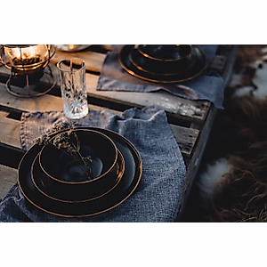 Barebones 8 Inch Salad Plate - Set of 2 Dinner Plate - Enamelware Plates - Durable Kitchen or Camping Plate - Charcoal