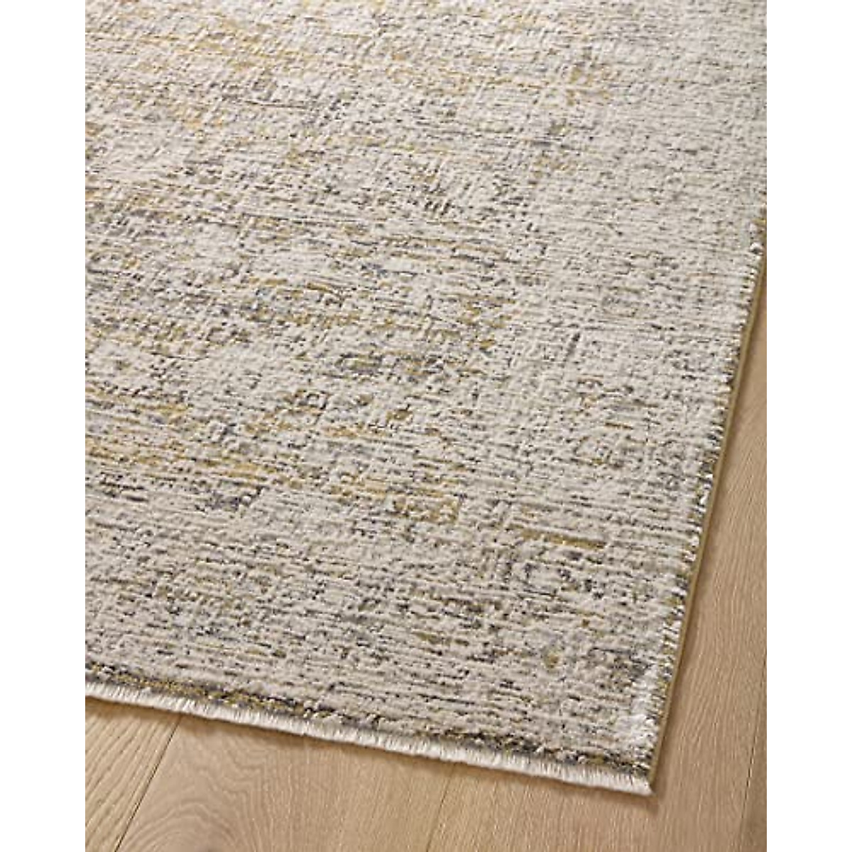 Loloi Amber Lewis Alie Collection ALE-05 Gold/Beige 5'-3'' x 7'-9'', .13'' Pile Height, Area Rug