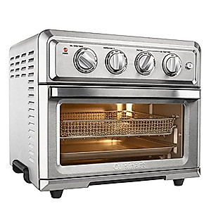 Cuisinart TOA-60 Convection Toaster Oven Air Fryer with Light, Silver w/ 1 Year Extended Warranty
