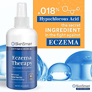 SkinSmart Eczema Therapy, Hypochlorous Antimicrobial Safely Removes Bacteria, so Your Skin Can Heal, Travel Size 2 Ounce Spray (Pack of 3)