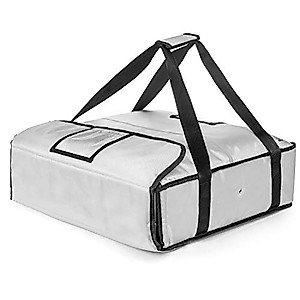 Homevative Electric Heated & Insulated Pizza & Food Delivery Bag. Home Outlet & Car Power Plugs Included, Holds 3 Large Pizza Boxes