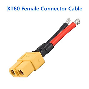 XIITIA 8 Pairs XT60 Plug Female and Male Connector with 14AWG Silicon Wire, 57MM Extention Cable for RC Lipo Battery Cable Drone