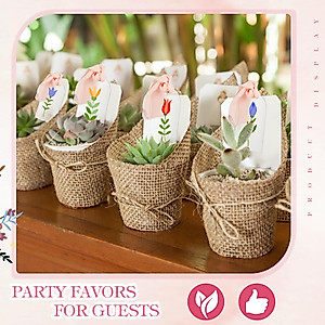 Beeveer 100 Pcs Acrylic Place Cards Wedding Blank Arched Frosted Clear Wedding Reserved Signs for Chairs Acrylic Name Tag Seat Label with Ribbon for Table Setting Numbers Guest Names Dinner Parties