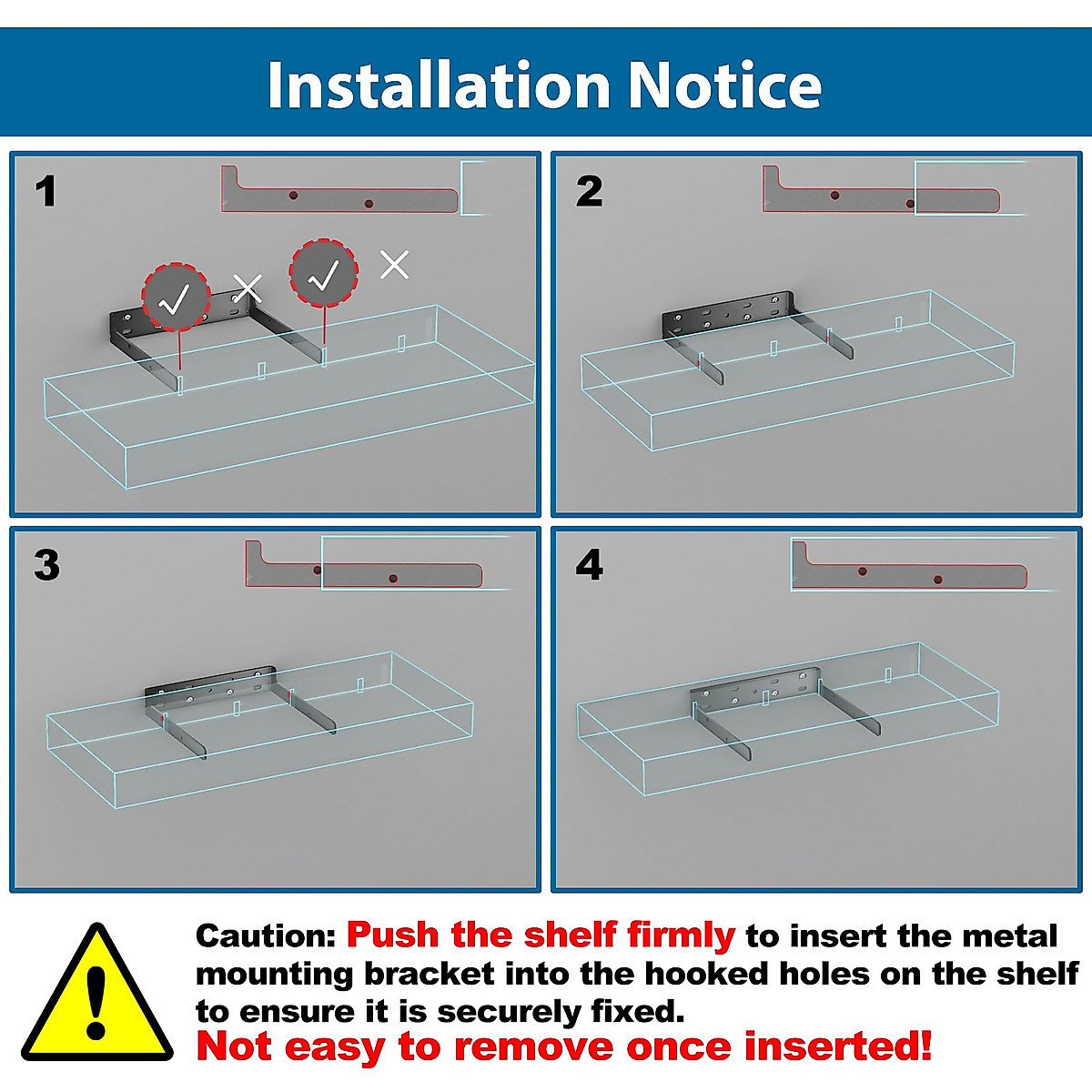 BONTEC 16 Inch Floating Shelves for Wall, Wood Bathroom Wall Shelves Set of 2, Wall Mounted Farmhouse Decor for Bathroom, Bedroom, Living Room, Kitchen and Office, Holds 22lbs, Black