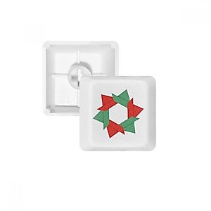 DIYthinker Abstract Christmas Flower Origami Pattern Keycap Mechanical Keyboard PBT Gaming Upgrade Kit