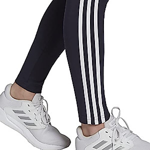adidas Women's Standard Loungewear Essentials 3-Stripes Leggings, Legend Ink/White, Medium