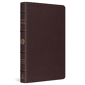 ESV Large Print Thinline Reference Bible (Brown)