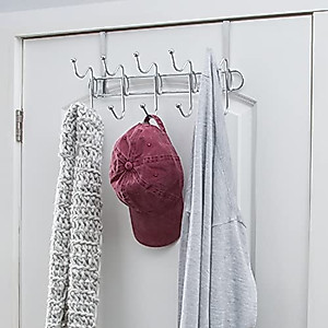 Simplify 10 Hanging Hook, Good for Towels, Jackets & Accessories, Fits Standard Doors, Chrome