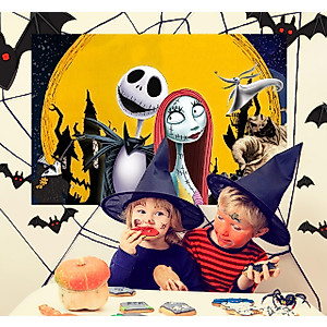 Happy Birthday Decorations, 5x3Ft Birthday Party Backdrop Banner Background Decorations for Boys and Girls Birthday Party Supplies Indoor Outdoor Photo Booth Props