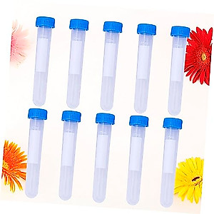 Hohopeti 10 Pcs Bottles for Needles Storage Container with Lid Clear Container Compartmentalized Storage Containers Craft Storage Containers Sewing Needles Container Bead Kit Bead Container