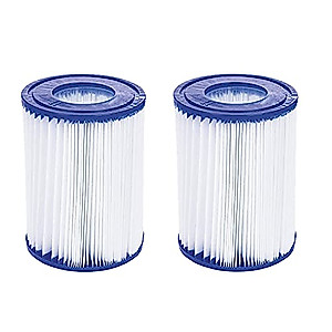 WuYan 2 Pack Swimming Pool Filter Compatible for Bestway Cartridge Type II, Replacement Hot Tubs Filter Compatible with Lay Z Spa Filter Pump