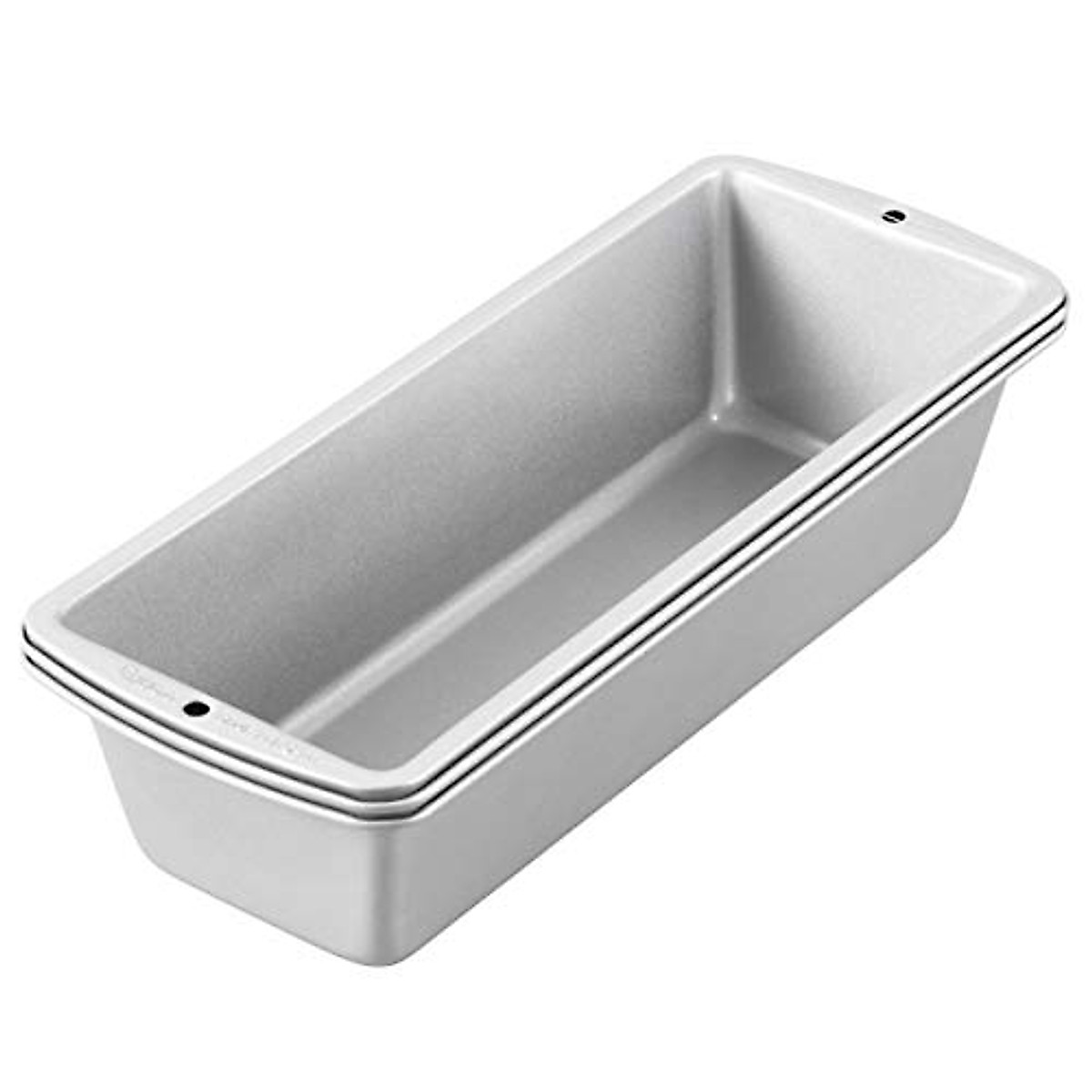 Wilton Recipe Right Non-Stick Long Loaf Pans - Long Baking Pans for Homemade Bread and Sandwiches, Bake More Bread to Share with This 2-Piece Set, Steel, 12 x 4.5-Inch