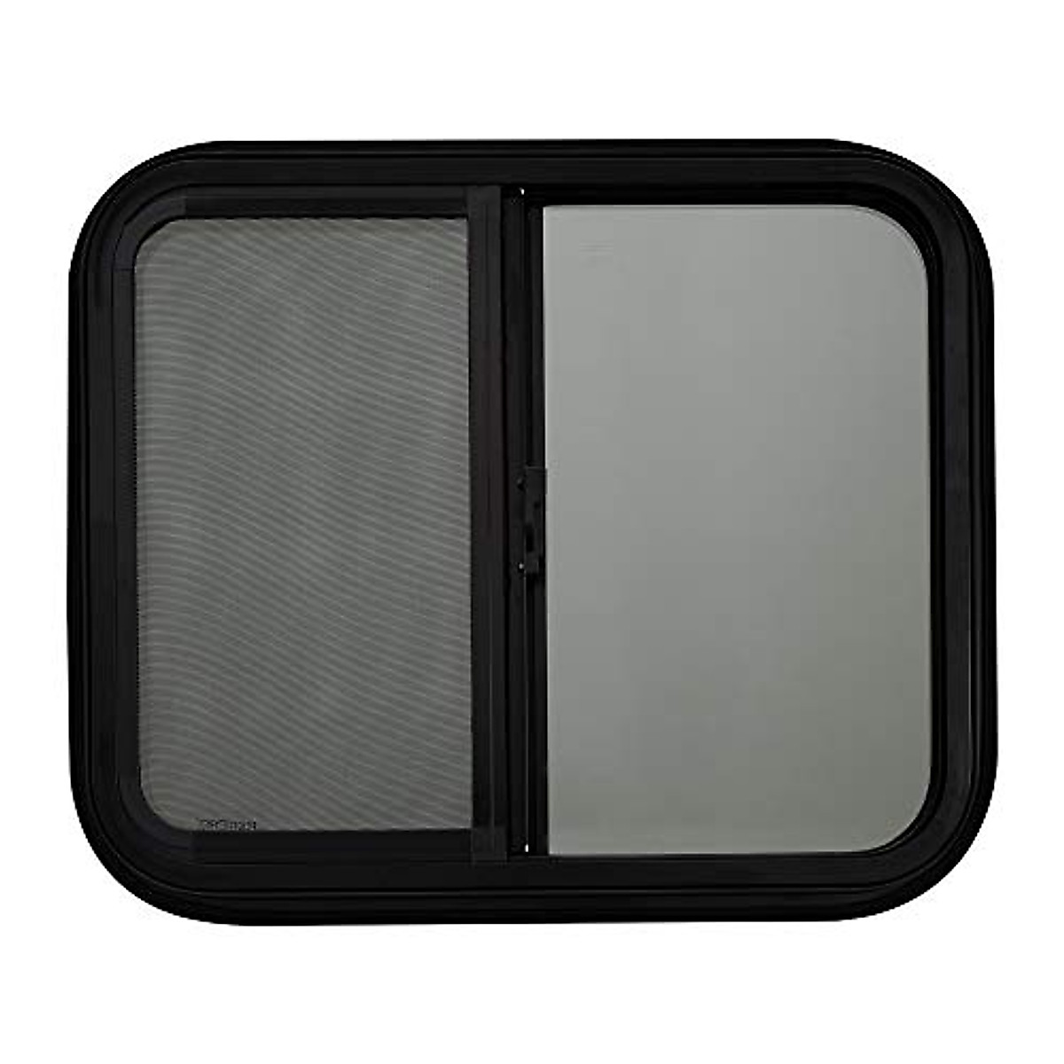 RecPro RV Window | Teardrop Horizontal Slide | RV Window Replacement | Camper Window | Tempered Tinted Glass | RV Window with Screen (24" W x 20" H, with Trim Kit)