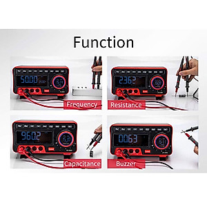 Benchtop Digital Multimeter ZT5566 Multifunctional Electrical Tester 19999 Count Multimeter Auto Range Voltage Meter with Music
