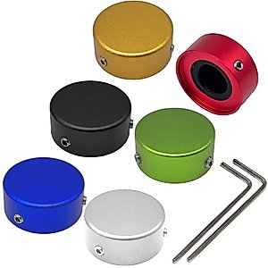 SOLUTEK Footswitch Topper Guitar Pedal Button Caps with 3 Set Screws and Protective Fitting Increasing Accuracy,Comfort for Common Switches diameter of 3/8"| SOLUTEK BUTTONS V1 6Pcs Multicolors
