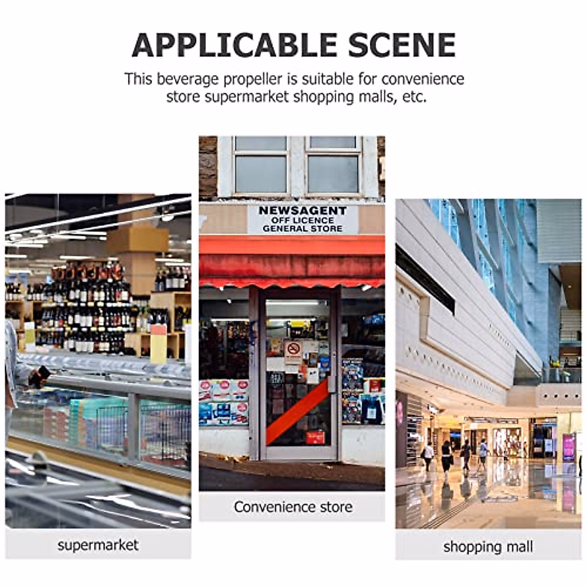 Angoily Convenience Store Drink Propeller Drink Pusher Self-Pushing Soda Can Organizer for Refrigerator Holds up to 5 Cans Beer Can Water Bottle Storage for Pantry,Kitchen