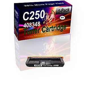 SINIYA 1-Pack (Black) Compatible M C250FWB M C250 Printer Toner Cartridge Replacement for Ricoh C250 408348 Printer Toner Cartridge