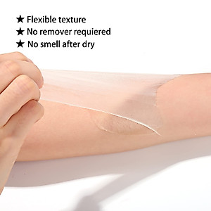 BOBISUKA Clear Liquid Latex, Halloween Costume, Zombie Makeup, SFX Special Effect Make Up for Face and Body, 4.92 FL.OZ