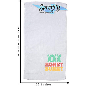 Decorative Kitchen and Bath Hand Towel | Religious Christian Easter Flowers Orange Pink Green | Spring Summer Garden Themed | Home Decor Decorations | House Gift Present