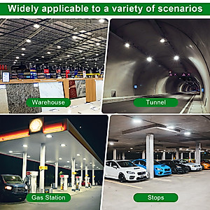 OSTEK LED Canopy Gas Station Light with Motion Sensor 30W/40W/60W 5000K LED Parking carport Lights 90-277V IP65 Commercial Residential Lights DLC & UL Listed